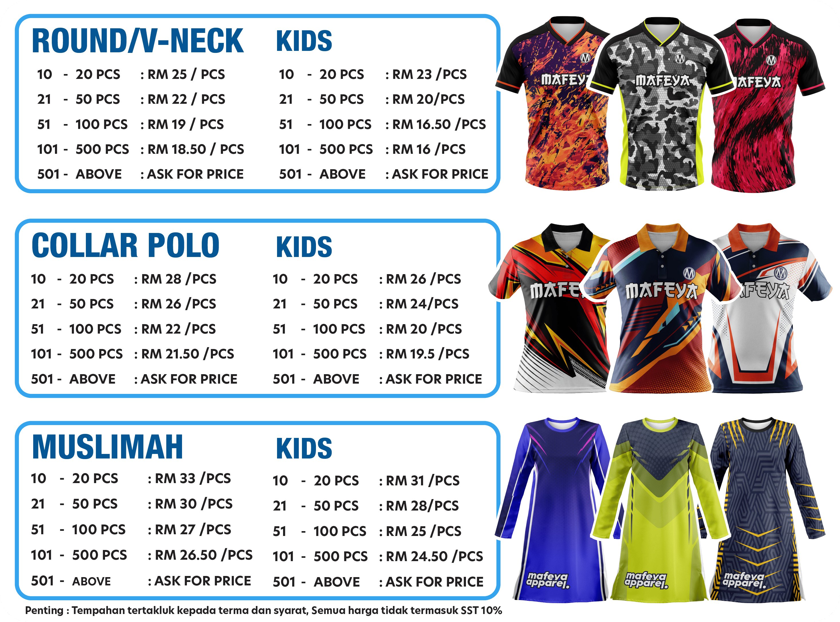 Kedai Jersey - Custom Jersey Sublimation Murah